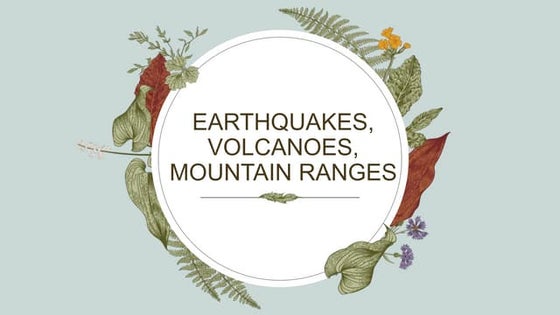 Lesson 1 Distribution of Active Volcanoes, Earthquake.pptx | Geology ...