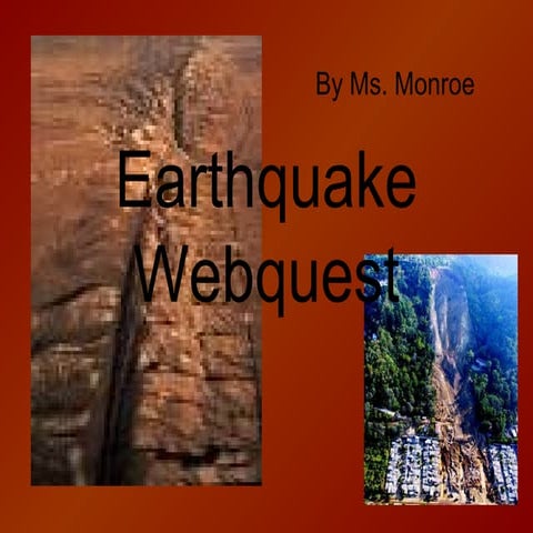 Earthquake Webquest | PPT