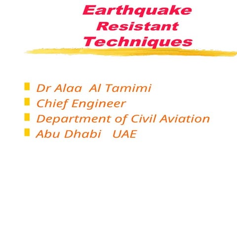 Earthquake-Isolations powder by nbc...... | PPT