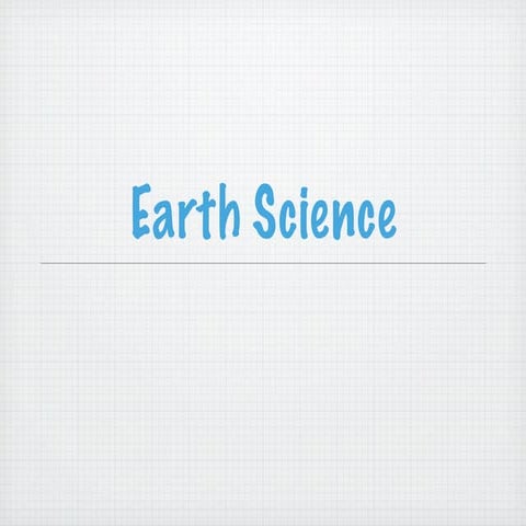 Earth Science | PPT