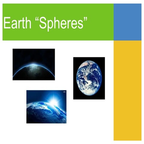 Earth science: "spheres" review | PPT