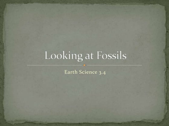 Types of fossils and uses | PPTX | Geology | Science