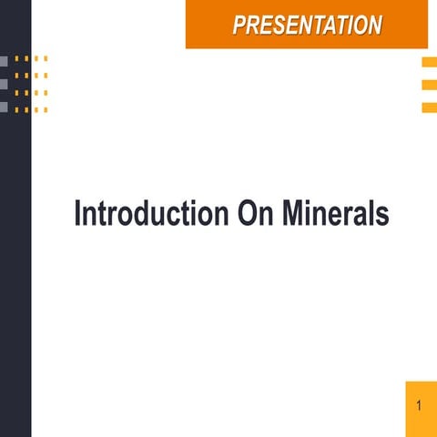 Minerals Notes | PPT