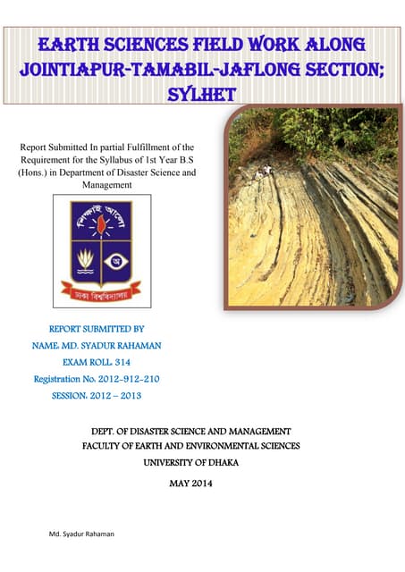 Geological fieldwork report | PDF