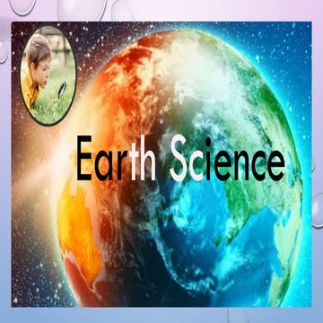 Earth Science Powerpoint presentation for Rock and minerals | PPTX