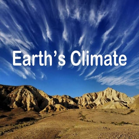 Earth's Climate | PPT