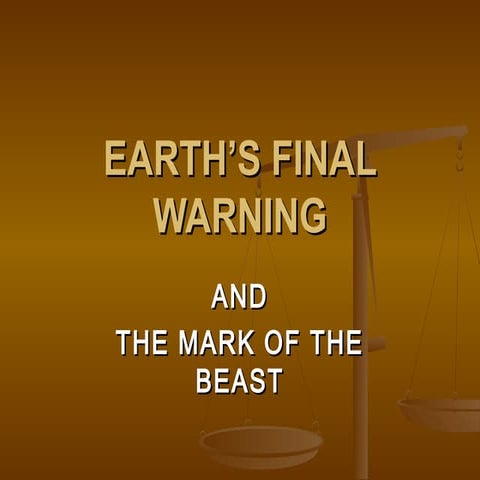 Earth’s final warning | PPT