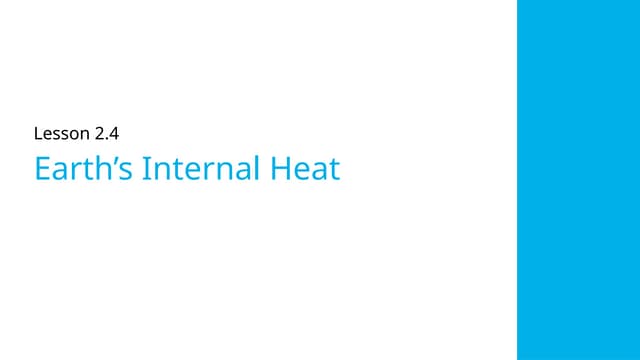 EARTH'S INTERNAL HEAT AND ITS TYPES: PRIMORDIAL AND RADIOGENIC HEAT.pptx