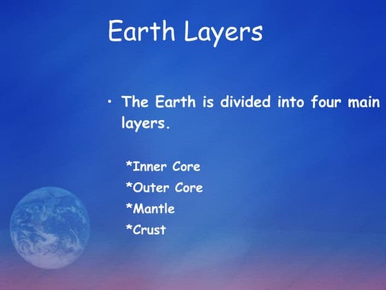 Mechanical layers of the earth | PPTX | Geology | Science