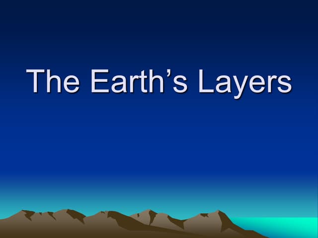 5th Grade Ch 9 Lesson 1 What Is The Structure Of Earth | PPT | Geology ...