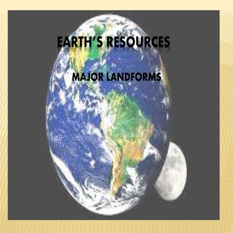 Earth’s resources | PPTX