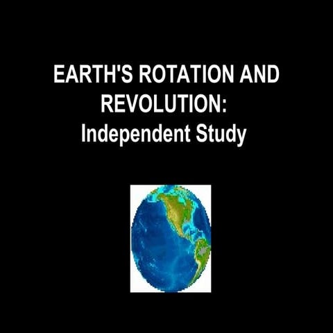 Class6 Earth Rotation And Revolution | PPT
