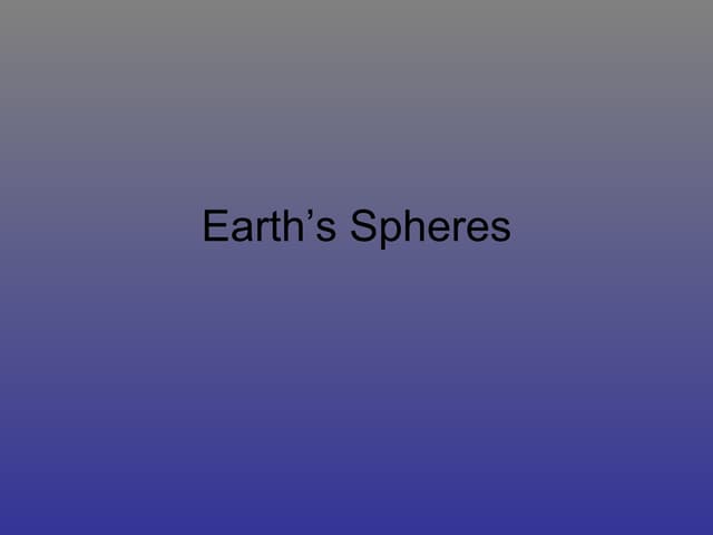 The 4 Spheres | PPTX