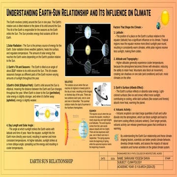Earth sun relationship | PPTX