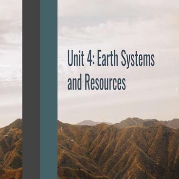 earth system and resources.pptx | Geography | Science