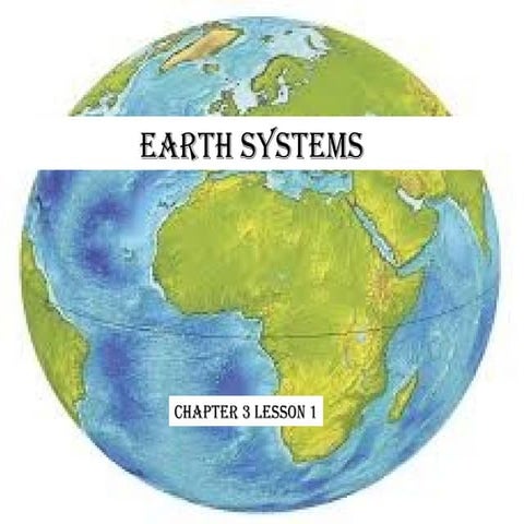 Earth Systems.pptx grade 6 integrated science | PPTX