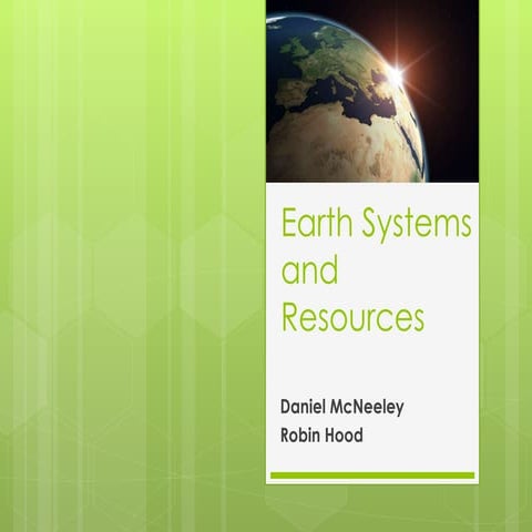 Earth Systems and Resources | PPT