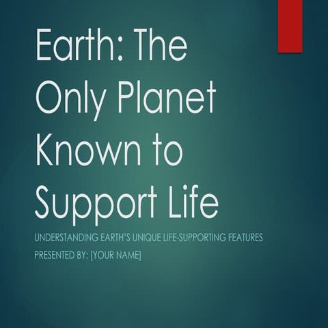 CHARACTERISTIC OF EARTH THAT SUPPORTS LIFE.pptx