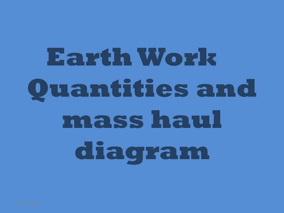 Earthwork Volume Calculation Methods | PPTX