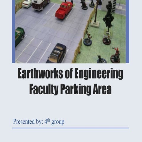 Earthworks of Parking Area Development Project | PPTX