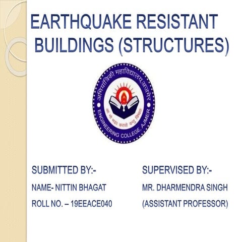 Earthquake Resistant Building | PPTX