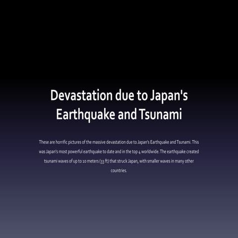 Japan Earthquake Case Study | DOCX