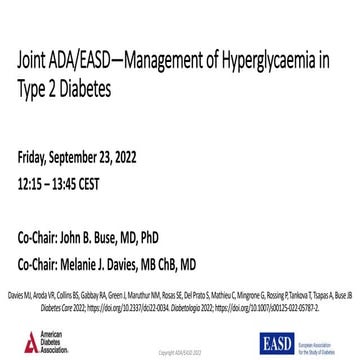 EASD ADA Consensus Report_Management of hyperglycaemia in type 2 ...