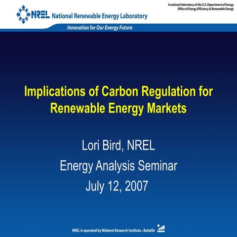 Implications for carbon regulations | PPT