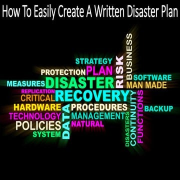 How to write an IT DR plan | PPTX