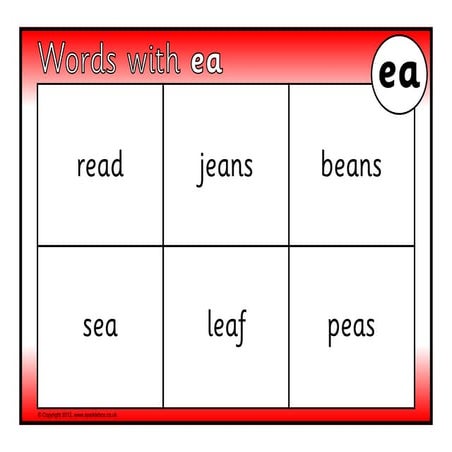 Ea sound words | PDF