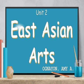East Asia Arts China, Japan and Korea arts | PDF
