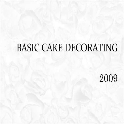 Cake decorating | PPT