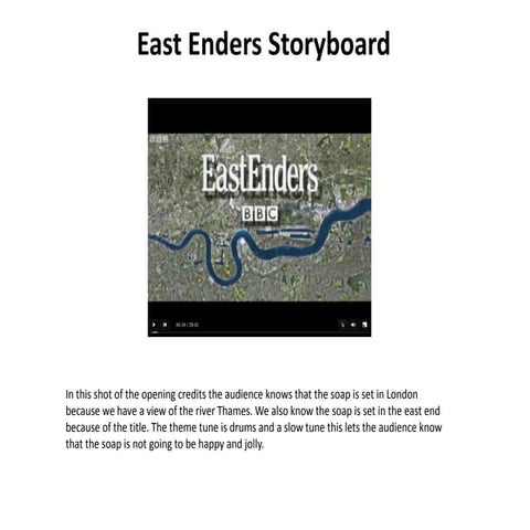 East enders storyboard | PPTX