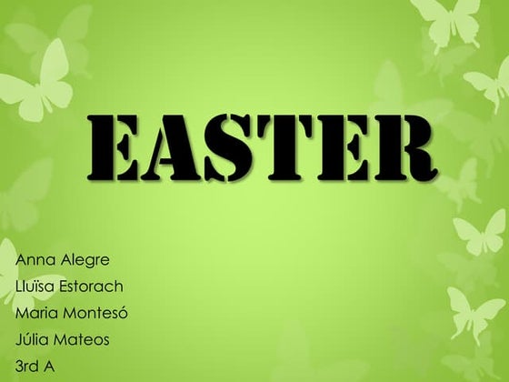 Easter | PPT | National & Civic Holidays | Holidays