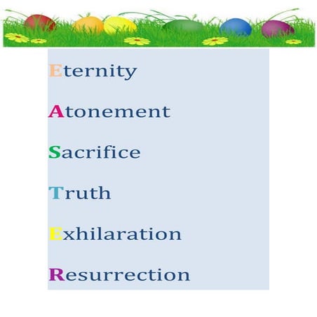 Easter acronym | DOC