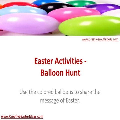Youth Easter Ideas - Balloon Hunt | PPTX