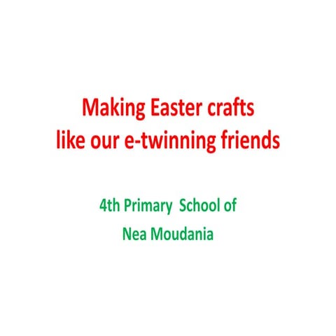 Easter crafts | PPTX