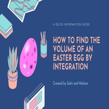 Finding volume of Easter Egg by integration | PDF