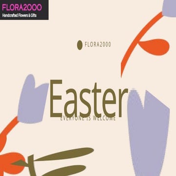 Make Your Celebrations Brighter – Easter with Flowers & Eggs | PPTX