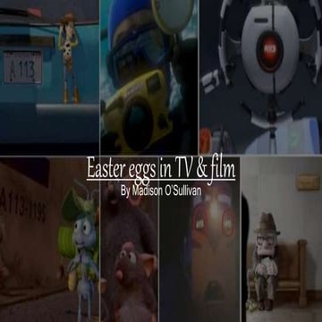 EASTER EGGS IN TV AND FILM RESEARCH MEDIA | PPTX