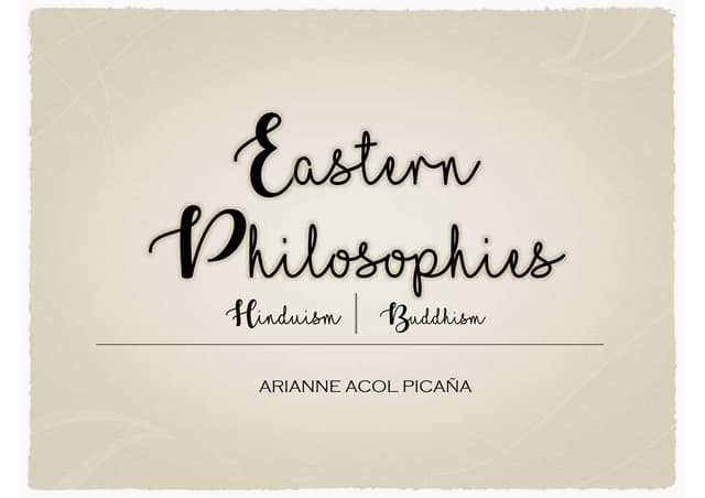 Eastern philosophy | PPT