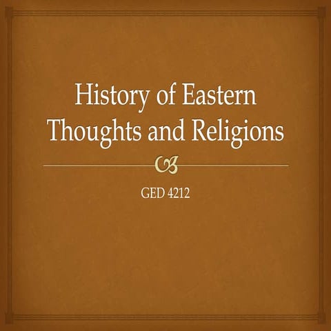 Eastern philosophy intro class | PPTX