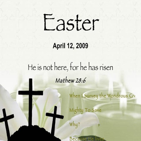 Easter Songs April 12 09 | PPT