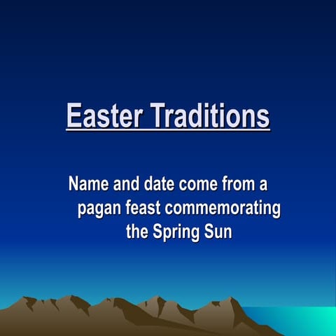 Easter Traditions | PPT