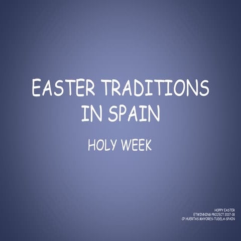 Easter traditions in spain | PPT