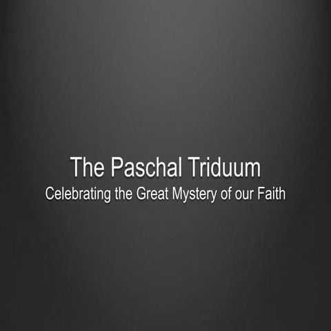Easter triduum | PPTX