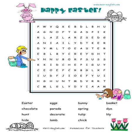 Easter wordsearch | PDF