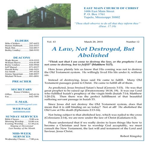 Bulletin, 3 20-18 | PDF