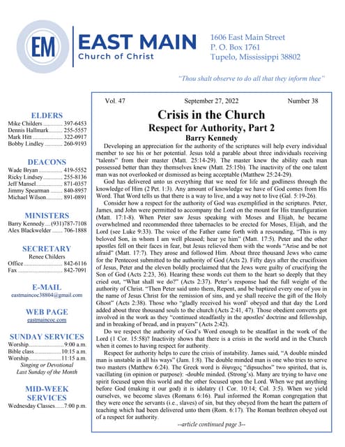 East Main Informer, 10-25-22.pdf | Christianity | Religion & Spirituality