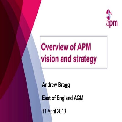 Overview of APM vision and strategy | PPTX